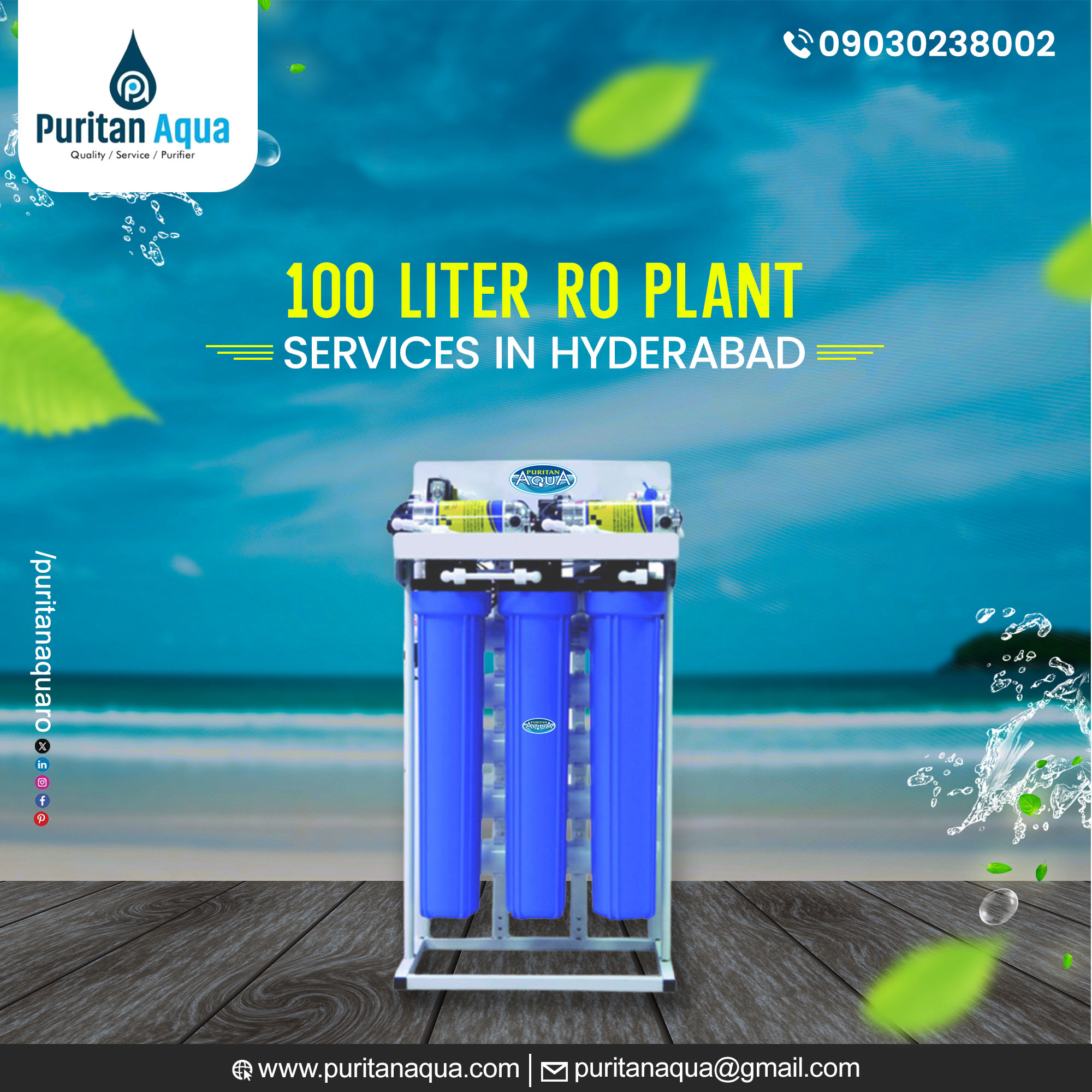 9030238002 - 100 Liter RO Plant Service , 100 LPH RO Water Purifier ...
